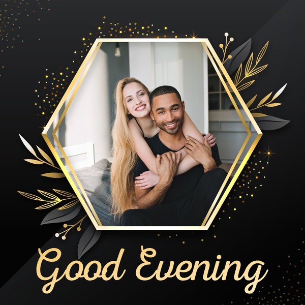 Golden hexagon Design Template | Pixiz