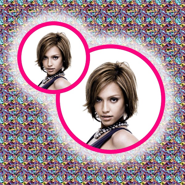 Círculos 2 fotos Montaje Fotografico | Pixiz