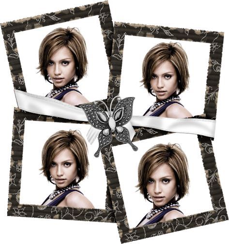 Butterfly 4 Pictures Photo Frame Effect | Pixiz