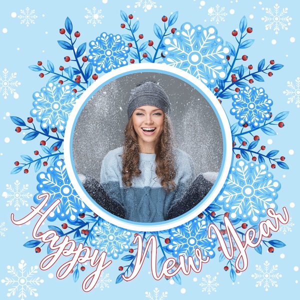 Snowflakes Photo Frame Effect | Pixiz