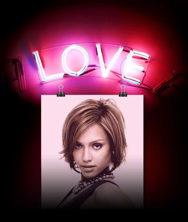 Neon Love Photo Frame Effect | Pixiz