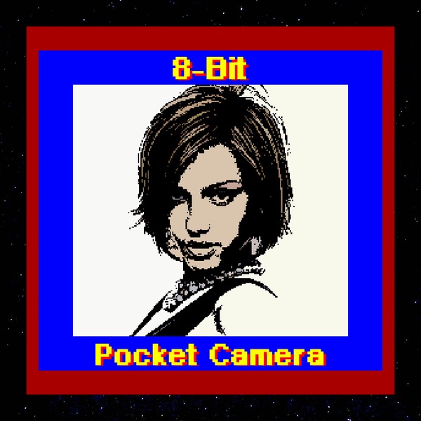 8 bits style with text Photo frame effect | Pixiz