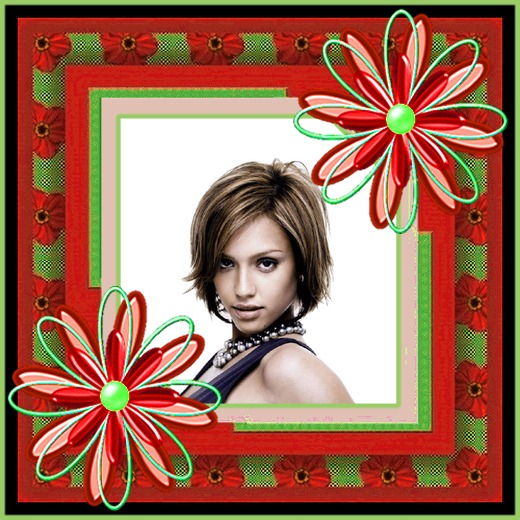 Fleurs rouges Montage Photo | Pixiz