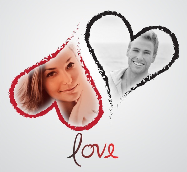 2 coeurs Montage photo | Pixiz