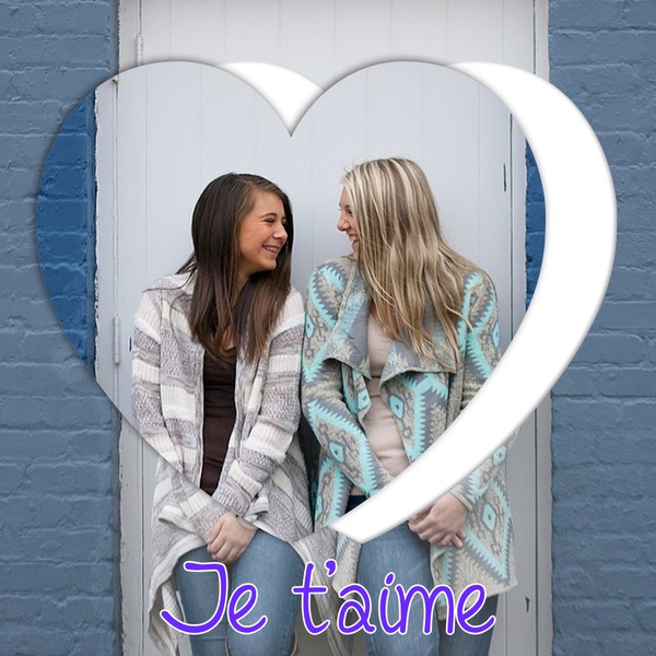 Foto con recorte de corazón Montaje Fotografico | Pixiz