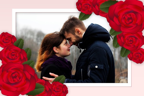 Roses rouges Montage Photo | Pixiz