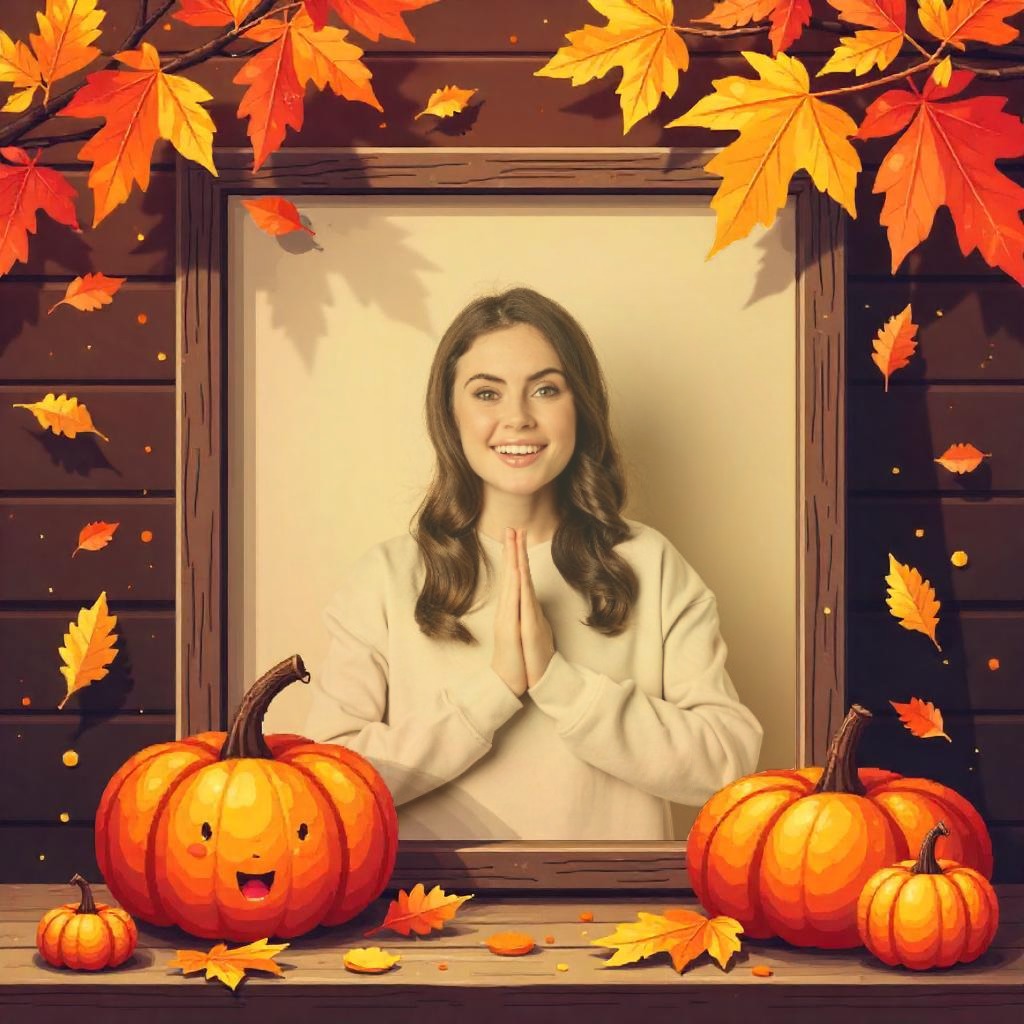 Kawaii rudens Fotomontāža | Pixiz