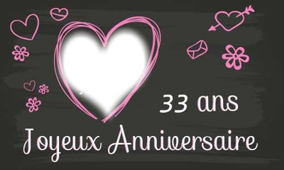 33 Ans Photo Frame Effect | Pixiz