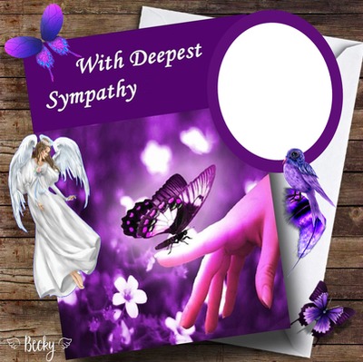 Deepest Sympathy Photo Frame Effect | Pixiz