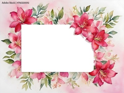 Flowers frame Montage photo | Pixiz