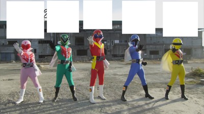 Power Rangers Goranger Montaje Fotografico | Pixiz