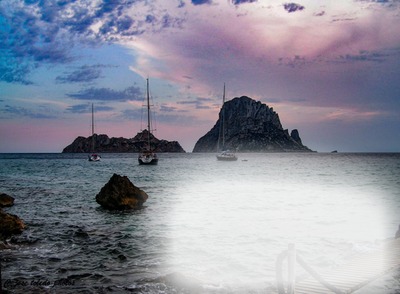 Es Vedrá Photo Frame Effect | Pixiz