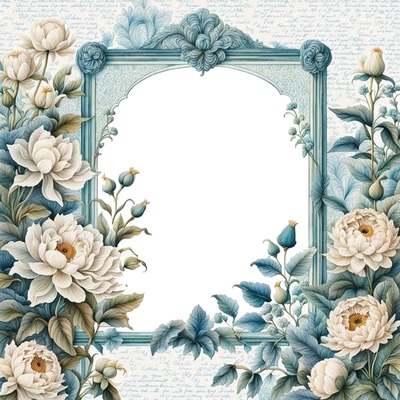 Flowers frame Montage photo | Pixiz