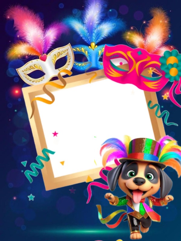 Mardi Gras Photo Frame Effect | Pixiz