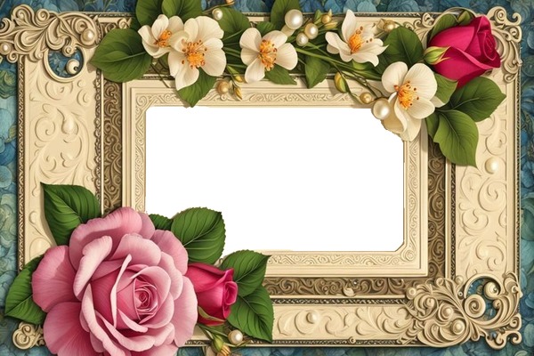 Flowers Frame Photo Frame Effect | Pixiz