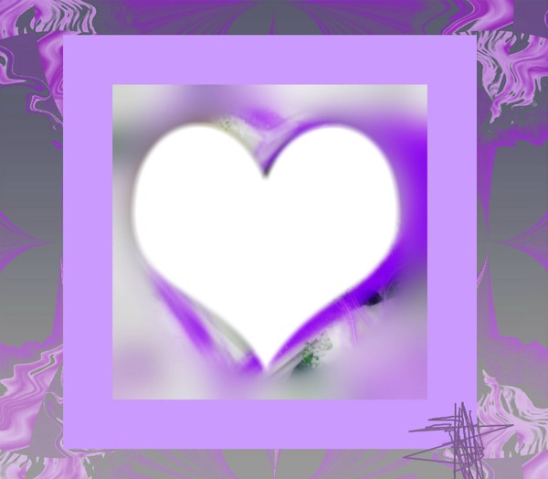 coeur mauve Montage photo | Pixiz