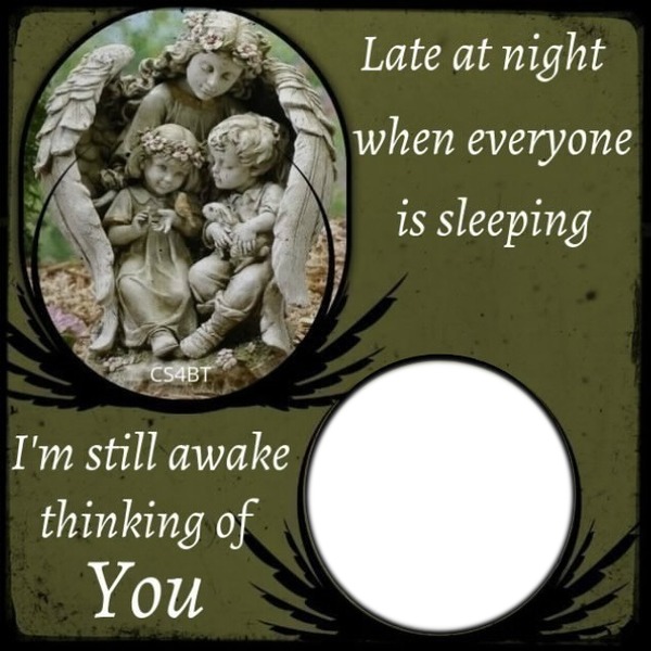 Awake Thinking Of You Photo Frame Effect | Pixiz