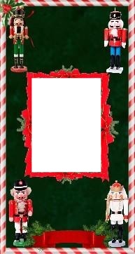 Nutcracker candy retangle frame Montage photo | Pixiz