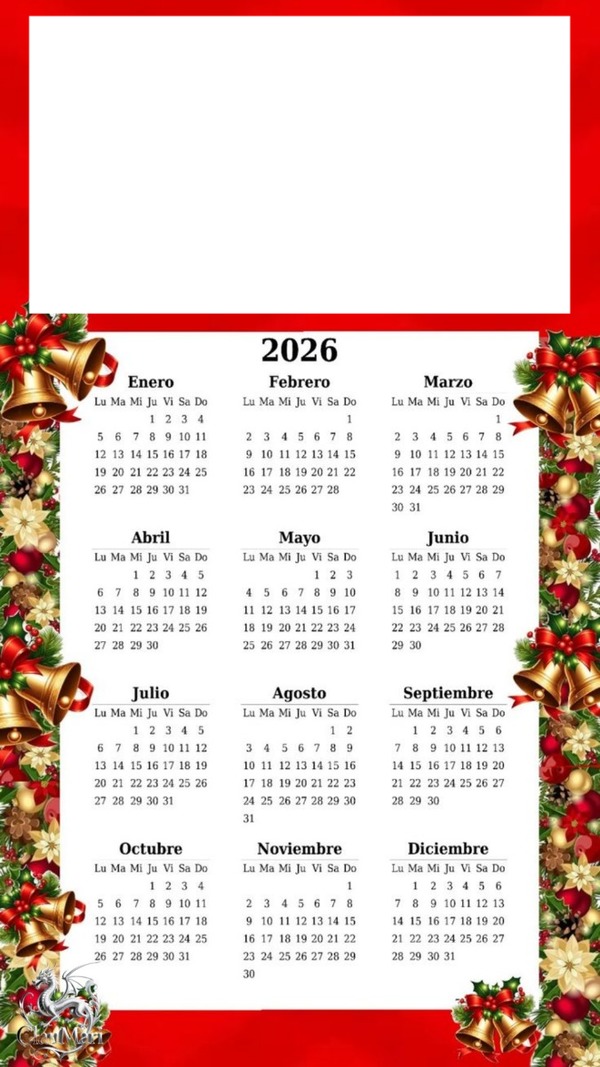 2026 Calendar Photo Frame Effect | Pixiz