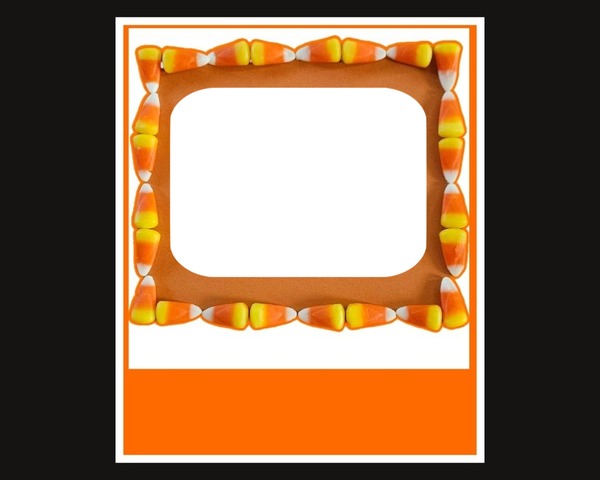 2025 Polaroid Candy Corn Photo Frame Effect | Pixiz