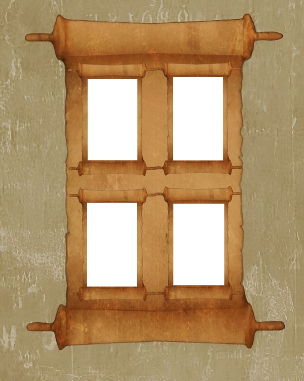 2025 Lola Yaya Scroll Brown 4 Photo Frame Effect | Pixiz