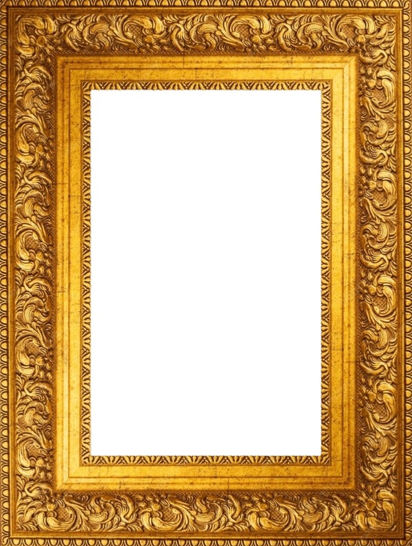 Gold Vertical Frame Design Template | Pixiz