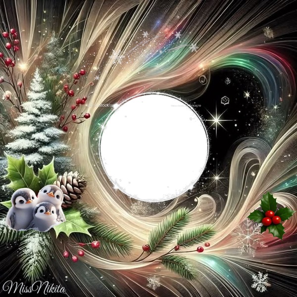 Cadre Hiver Photo Frame Effect | Pixiz