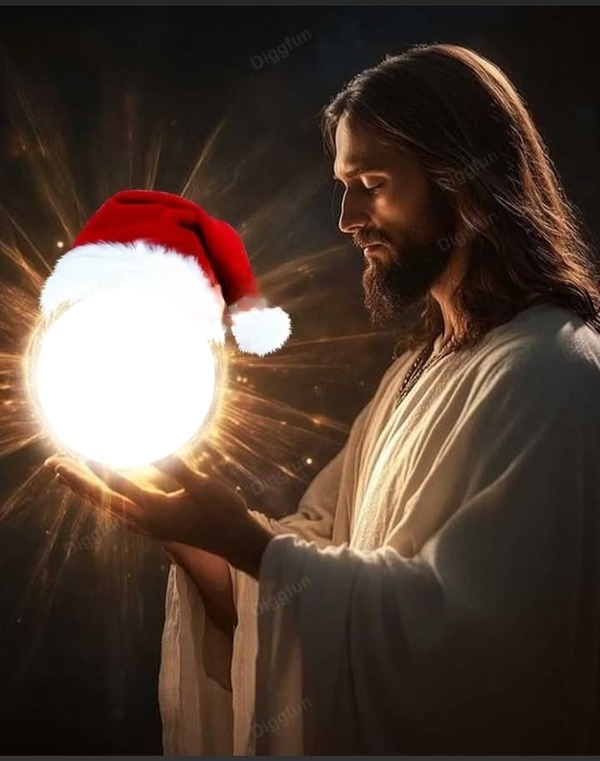 Jesús y Santa² Montaje Fotografico | Pixiz