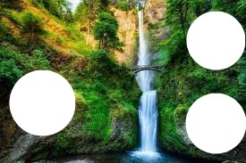 Multnomah Falls Photo Frame Effect | Pixiz