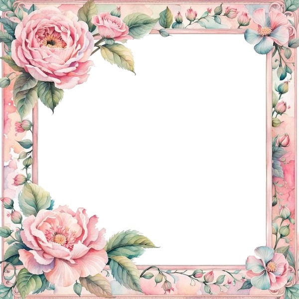 Flowers frame Design Template | Pixiz