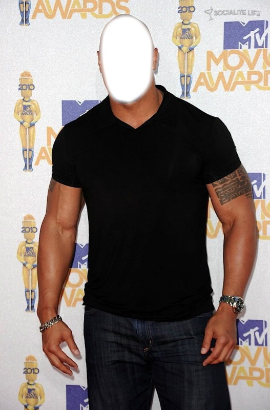 The Rock .. Photo Frame Effect | Pixiz