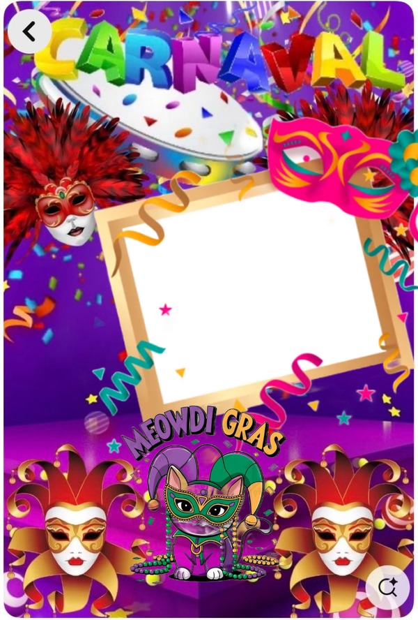 Mardi Gras Photo Frame Effect | Pixiz