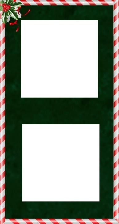 2 frame retangle candy cane Design Template | Pixiz
