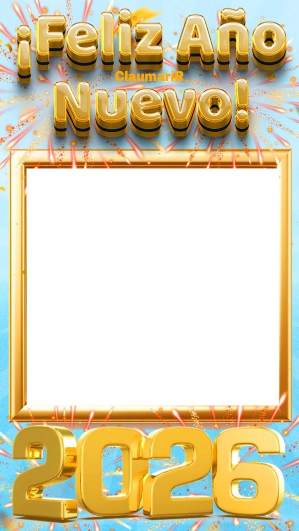 Año Nuevo ClauMari Photo Frame Effect | Pixiz