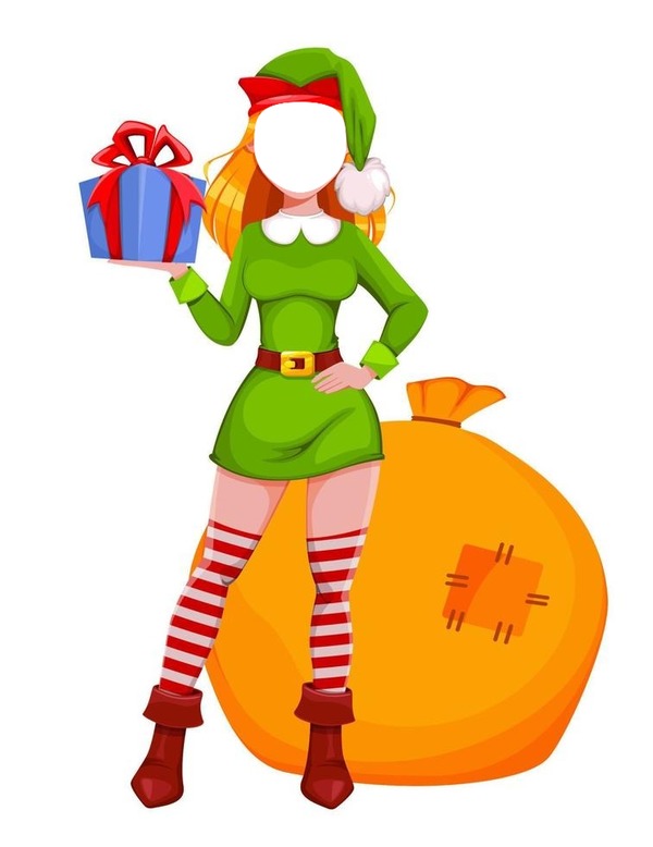 Christmas Elf Photo Frame Effect | Pixiz