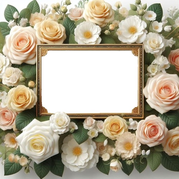 Flowers Photo Frame Effect | Pixiz