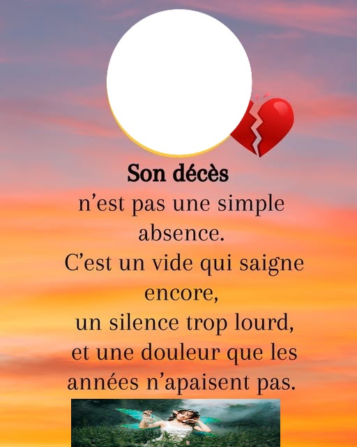 Décès Photo Frame Effect | Pixiz
