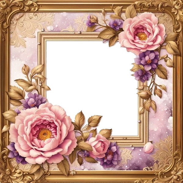 Flowers frame Montage photo | Pixiz