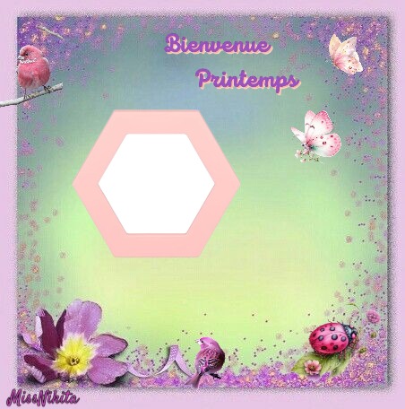 Bienvenue PRINTEMPS Montage photo | Pixiz
