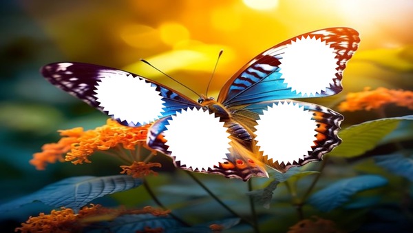 PAPILLON A 4 FORMES Design Template | Pixiz