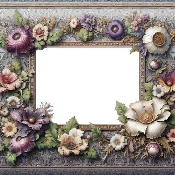 Flowers frame Montage photo | Pixiz